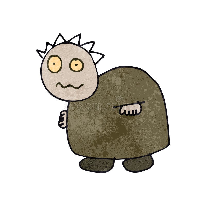 Child S Drawing of a Monster Man Stock Vector - Illustration of ...