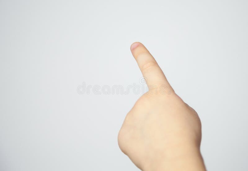 Child S Forefinger Indicating on Something Stock Image - Image of touch ...
