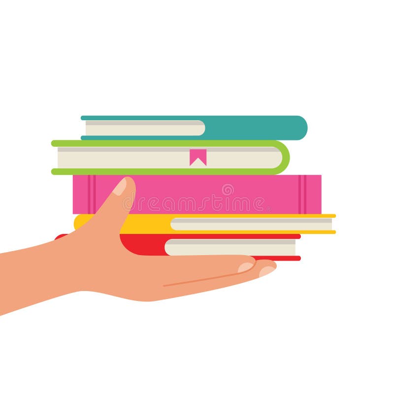 Stack of books. stock vector. Illustration of closeup - 33885388