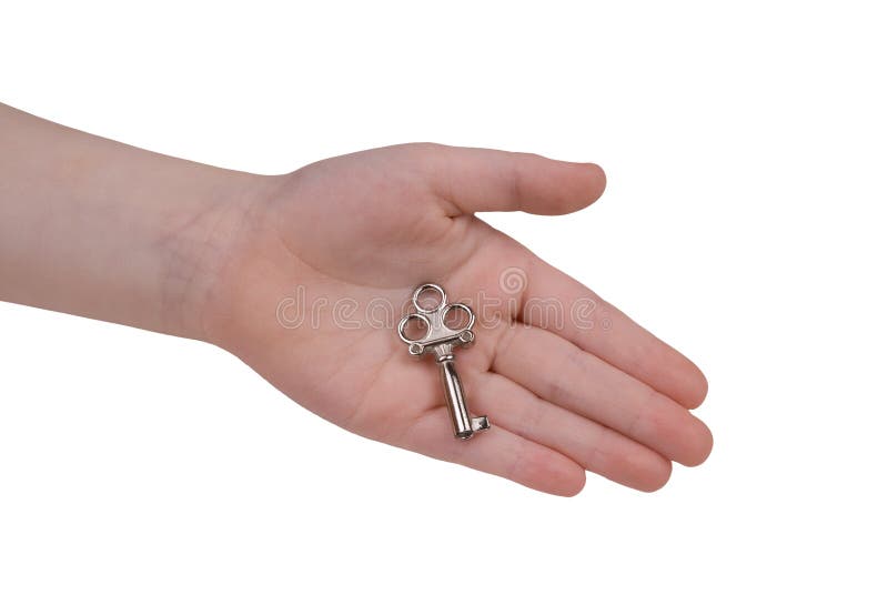 Key on the hand stock photo. Image of concept, fingernail - 587668