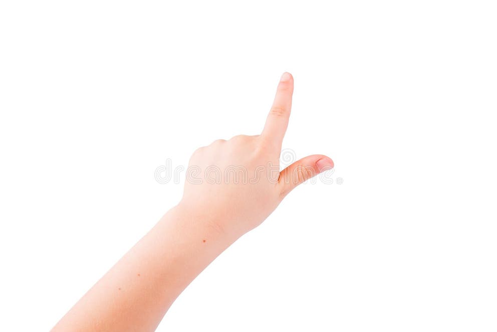 Child s hand pointing out stock image. Image of hand - 29193217