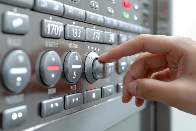 Child S Hand Pressing Number Two Button in Modern Elevator of Apartment ...