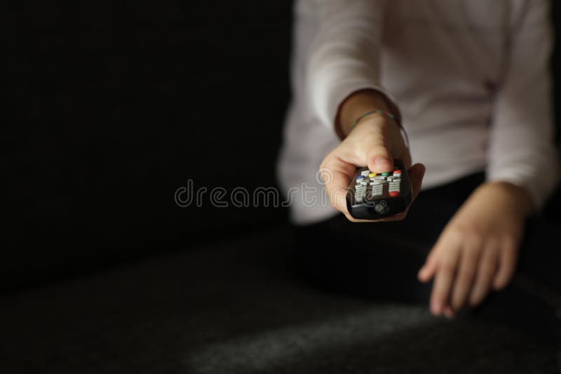 Child S Hand, with Remote Control Stock Image - Image of modern, little ...