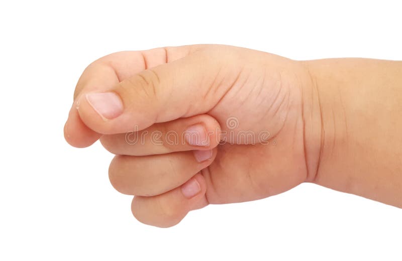 Child`s hand on white stock photo. Image of caucasian - 130012362