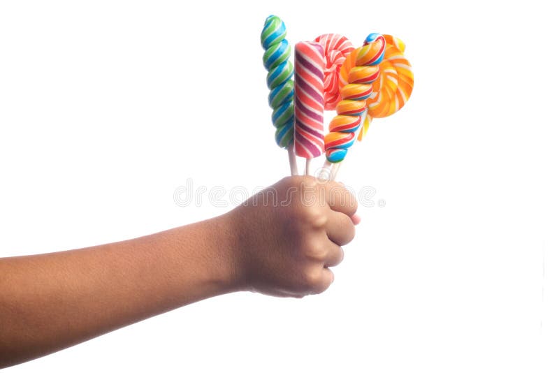 Child S Hands Holding Candy Stock Photo - Image of blue, photographs ...