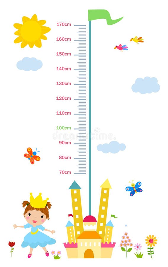 The Child`s Height Illustrations Stock Vector - Illustration of ...