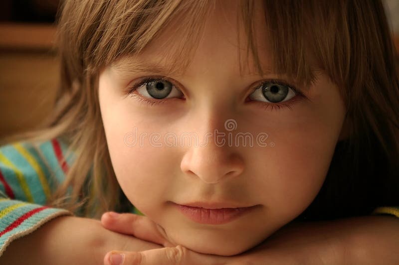 Child s look stock image. Image of people, lips, daughter - 3619021
