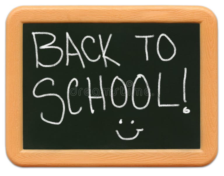Child S Mini Chalkboard - Back To School Stock Image - Image of frame ...