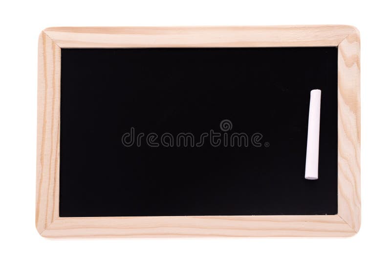 Child S Mini Chalkboard With A Chalk Stock Photo - Image of learning ...