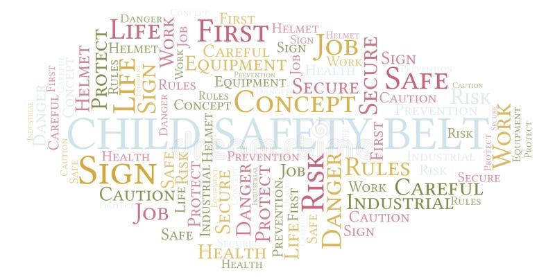 Child Safety word cloud. stock illustration. Illustration of typography ...