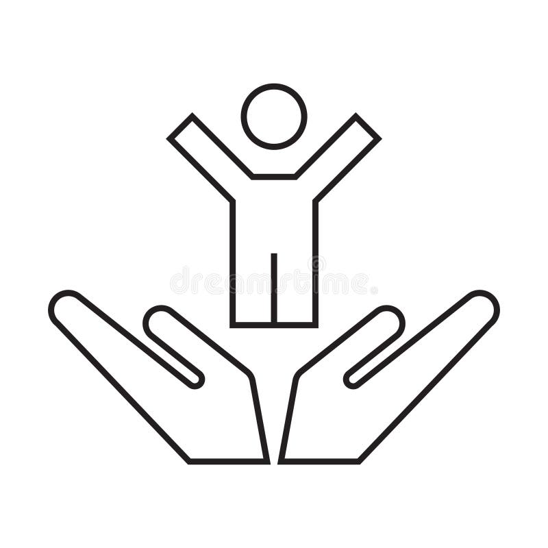 Child Safety Vector Icon Logo Design Stock Vector - Illustration of ...