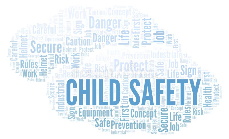 Child Safety word cloud. stock illustration. Illustration of greeting ...