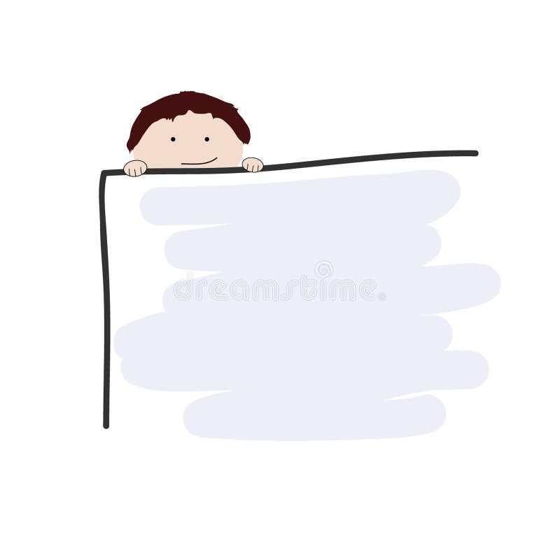 Child and School Table Vector Stock Vector - Illustration of sitting ...