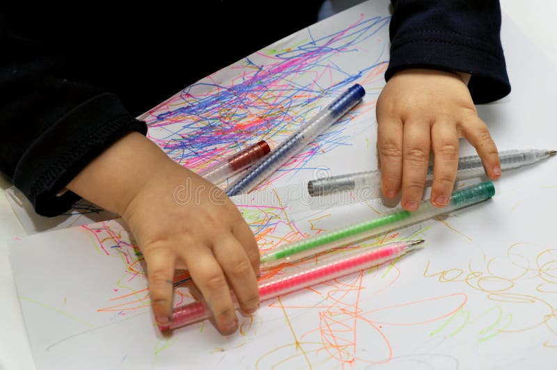 Child s Painting stock photo. Image of drawing, sequence - 6761392
