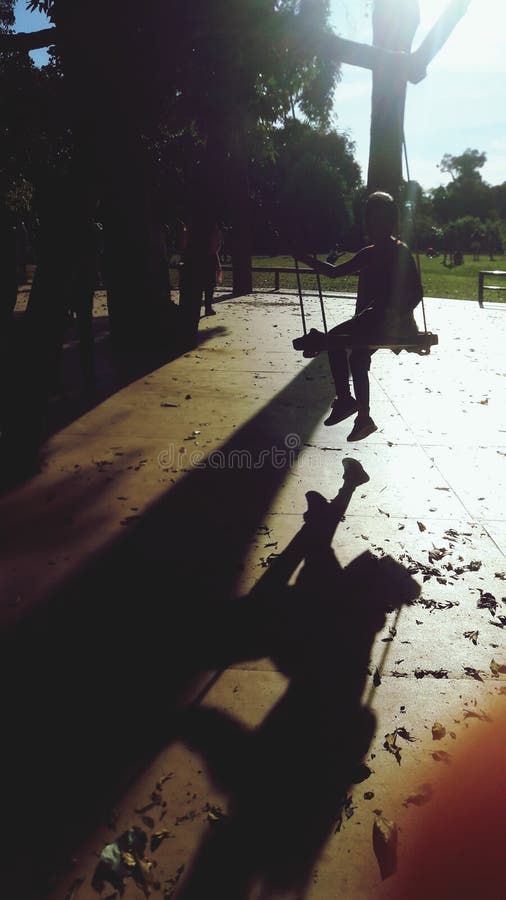 Child of Shadow in Sunlight Stock Image - Image of abstract, foliage ...