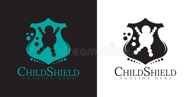 Child Shield Logo , Abstract Kids Logo -vector Stock Vector ...