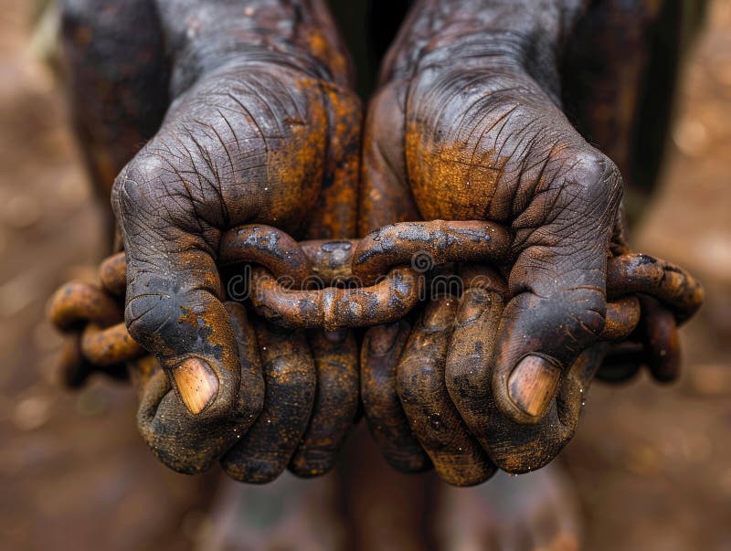 Child Shows Off Chained Hands Stock Image - Image of closeup, chained ...