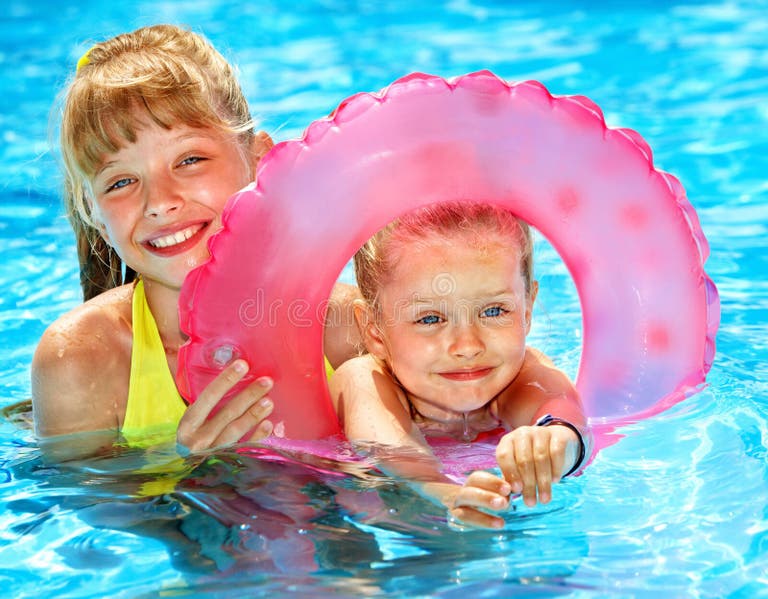 259 Little Girl Sitting Inflatable Ring Stock Photos - Free & Royalty ...