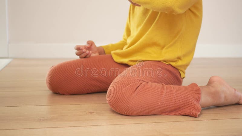 Child Clapping Hands and Smiling, Sitting on Sofa . Stock Video - Video ...