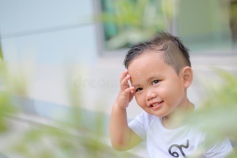Child Smile, so Relax on Holiday. Stock Photo - Image of outside, smile ...