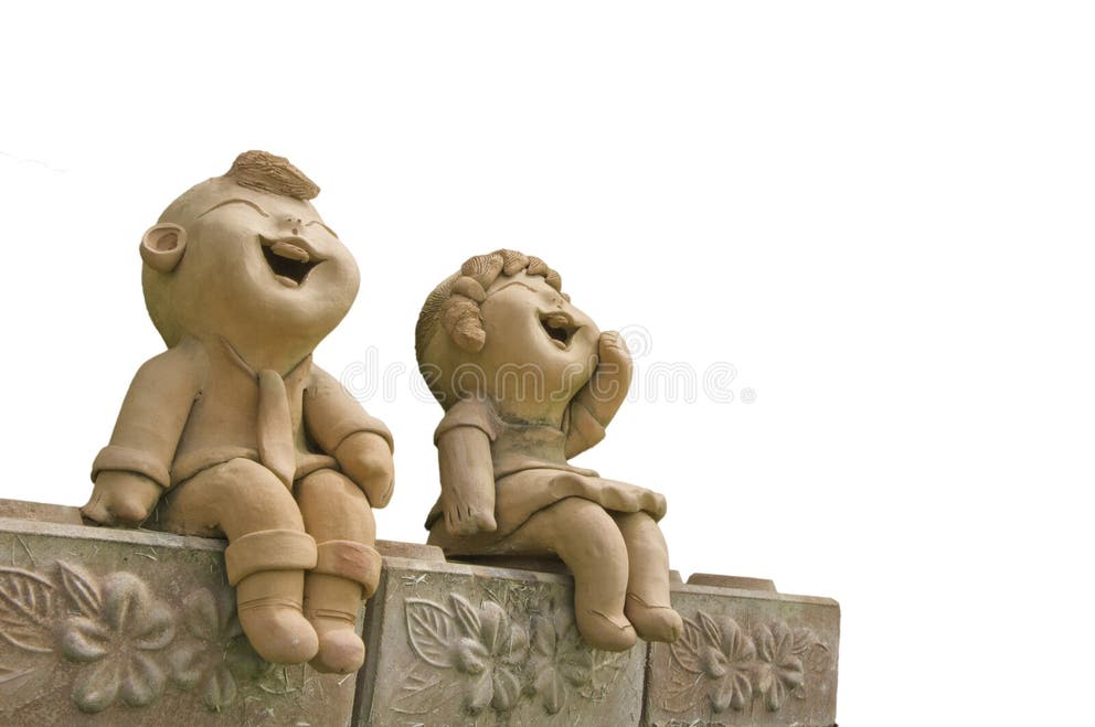 Child smile statue stock photo. Image of craft, artistic - 20803596