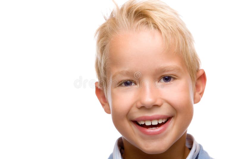 Child Smiles Happy into Camera Stock Image - Image of elementary, laugh ...