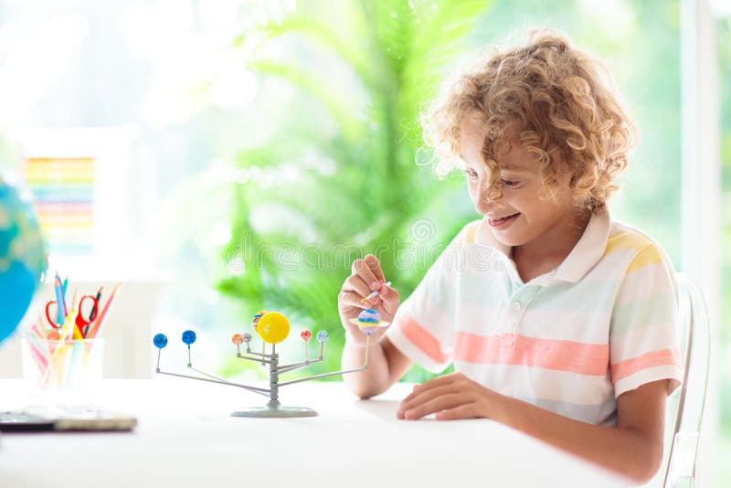 Child with Solar System Model. Kids Planetarium Stock Image - Image of ... Child with Solar System Model. Kids Planetarium Stock Image - Image of ...
