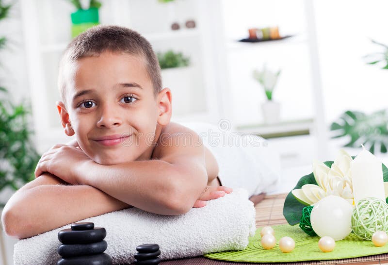 Child spa treatment stock photo. Image of little, relaxing - 34457816