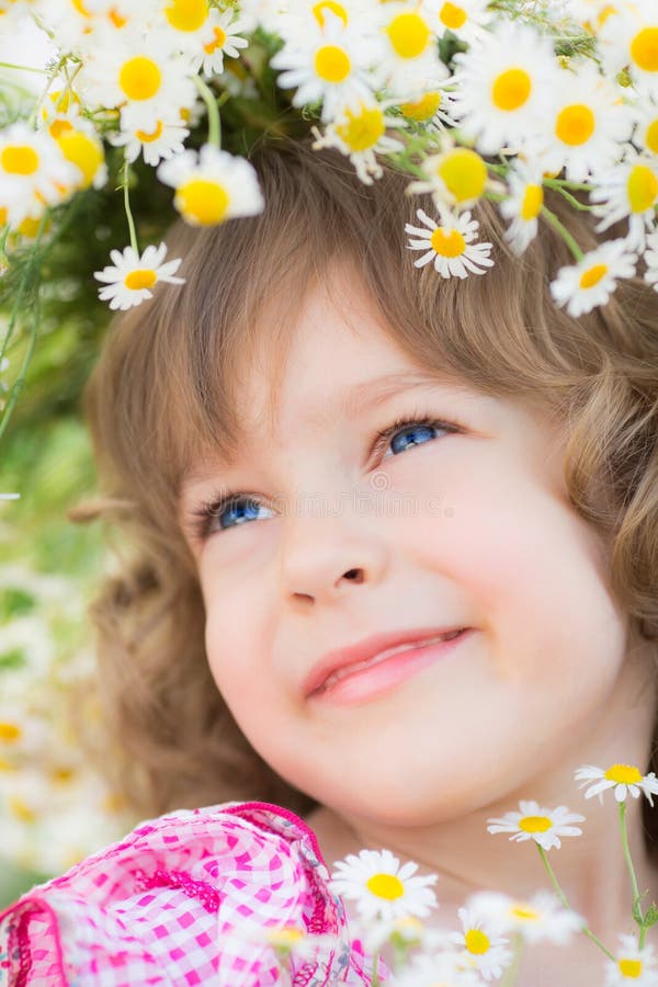 Child in spring stock image. Image of enjoy, nature, concept - 37858745