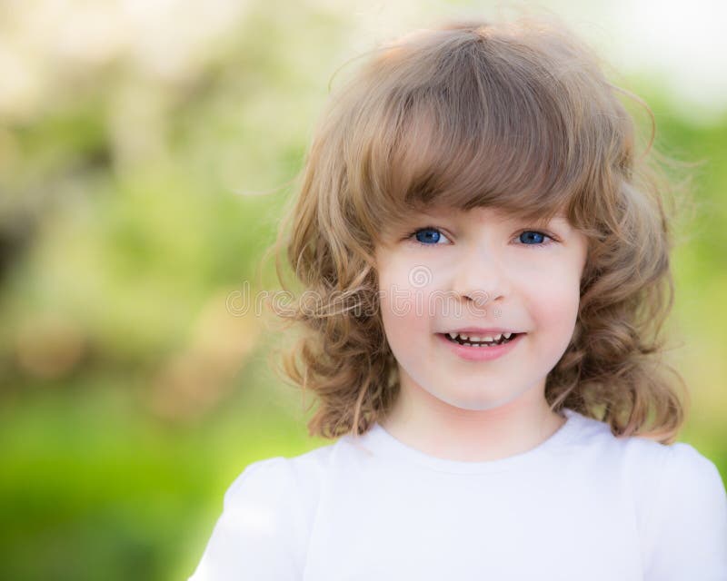 Child in spring stock image. Image of happy, flower, spring - 37135827