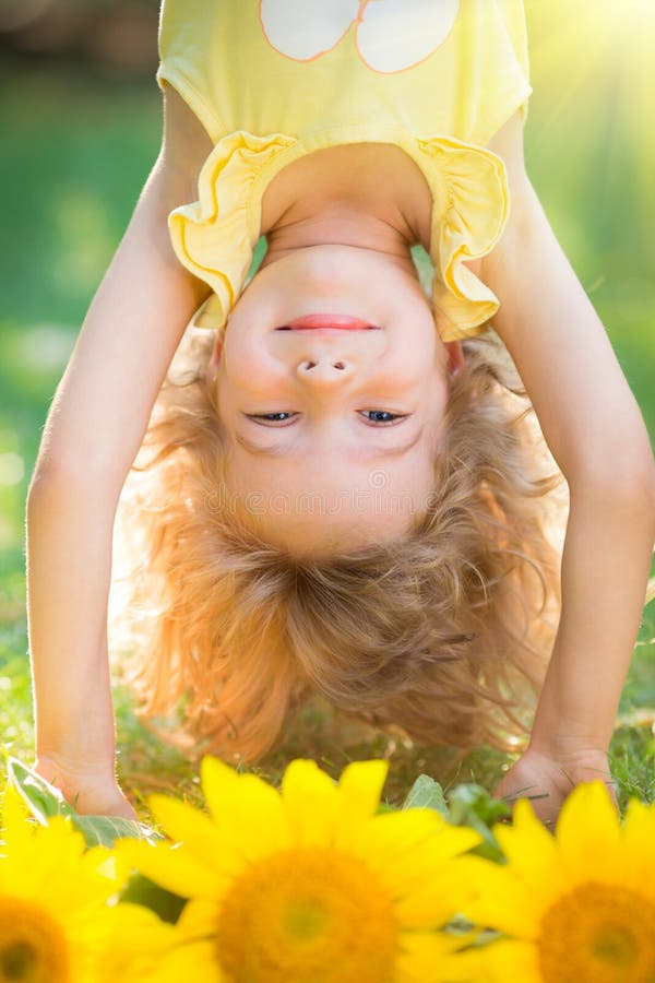 Child in spring stock photo. Image of flower, green, child - 37135794
