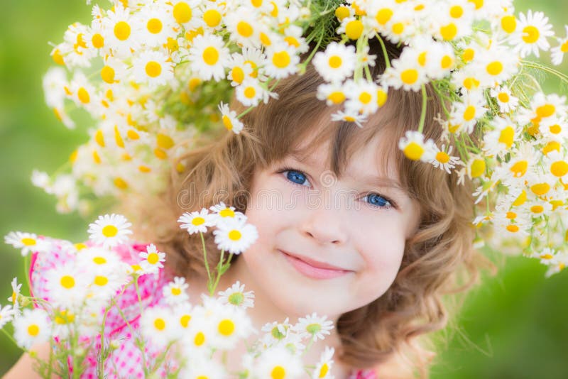 Child in spring stock photo. Image of field, earth, beautiful - 37135794