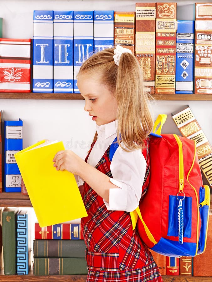 Child with stack book. stock image. Image of bookshelf - 26060455