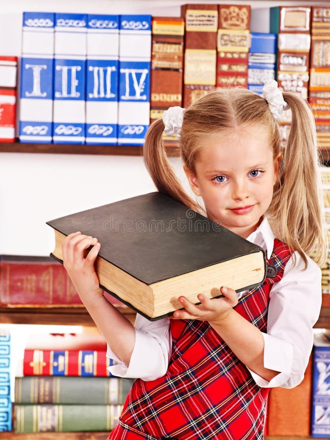 Child with stack book. stock photo. Image of happy, learning - 26671608
