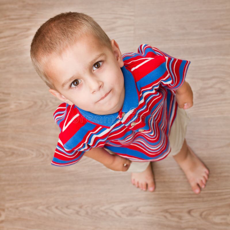 Child Standing on the Floor Stock Image - Image of precious, play: 20562349
