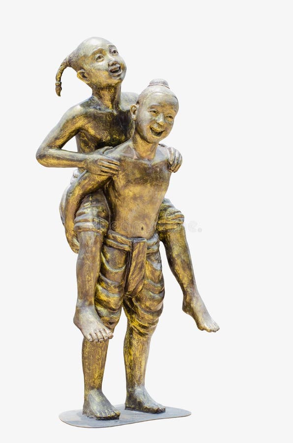 Child Statue stock image. Image of love, park, white - 39935555