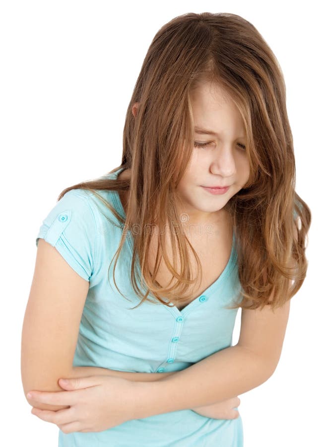 Child with stomach ache stock image. Image of girl, white - 37645479
