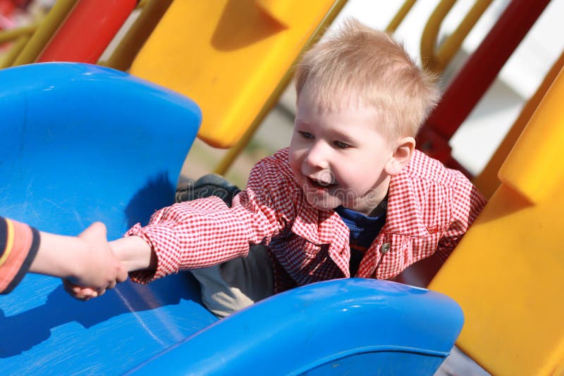 Child Strech Out the Hand, Helps Stock Image - Image of boys, cute: 9694259