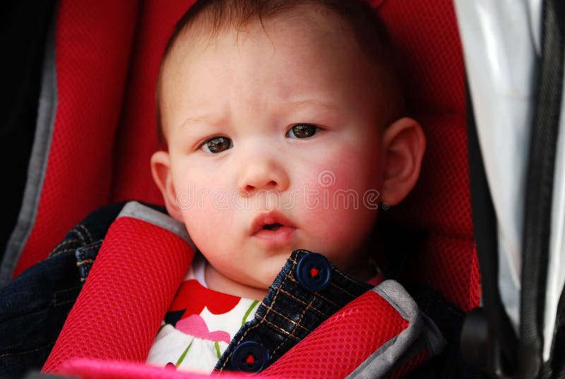 Child in stroller stock photo. Image of toddler, girl - 13148308