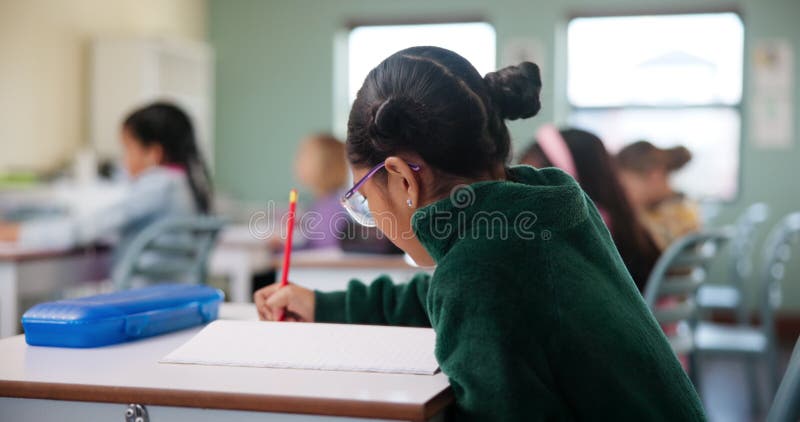 Child, Student and Writing in Classroom for Learning, Education and ...