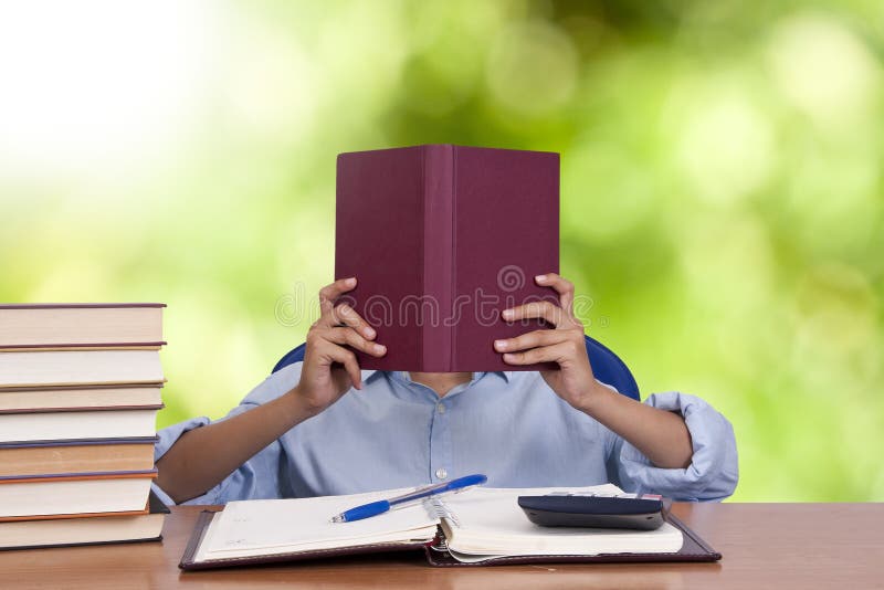 Child Studying with the Book Stock Photo - Image of child, desktop ...