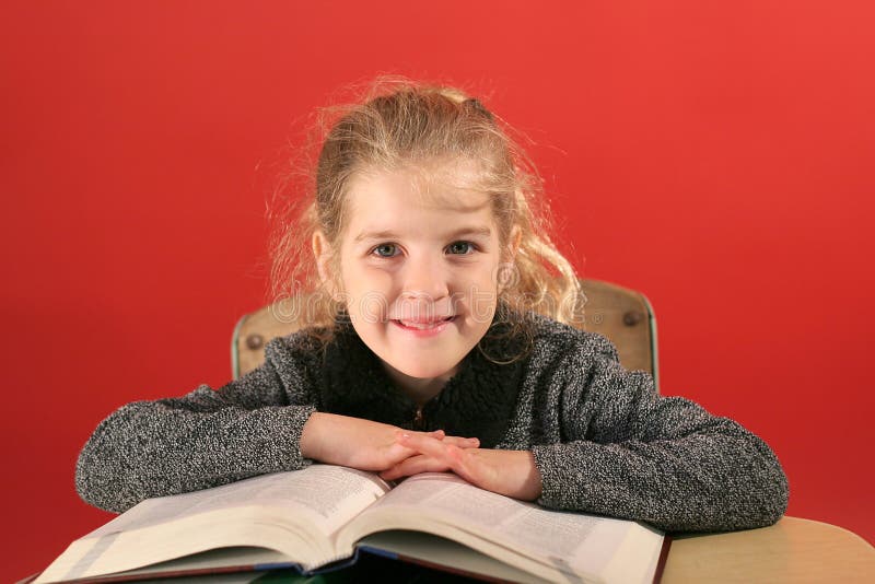 Child studying head up stock image. Image of pretty, people - 2140791