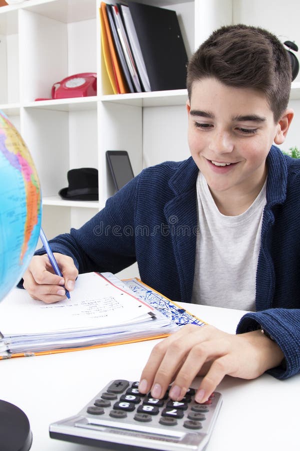 Child studying and writing stock photo. Image of lifestyle - 97242304