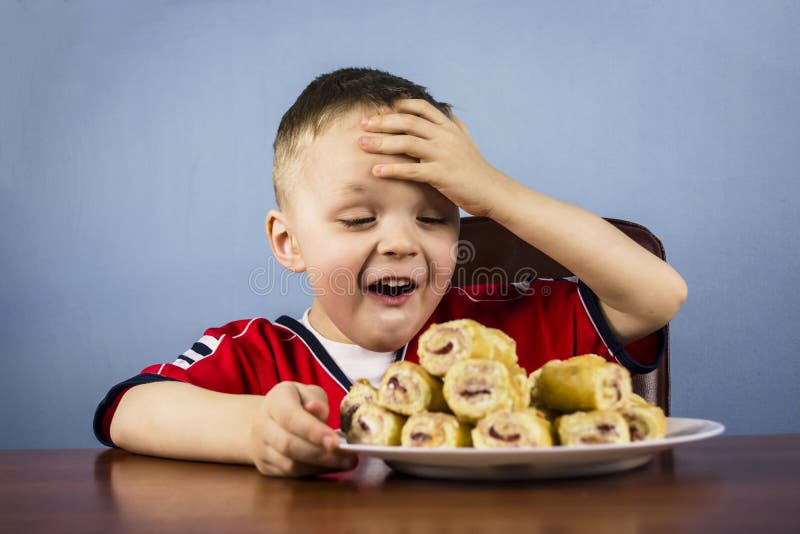 Child with sweets stock photo. Image of cookies, cakes - 66367000
