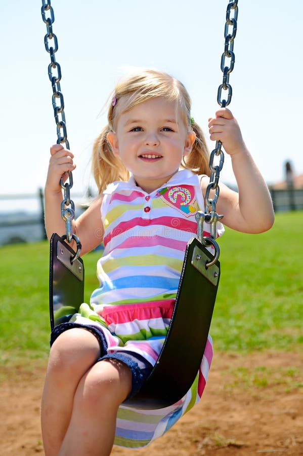 Child on swing stock photo. Image of caucasian, cheerful - 17217876