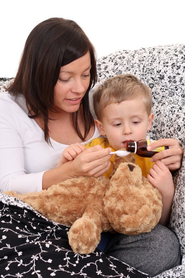 Child and syrup stock image. Image of mother, years, syrup - 4087047