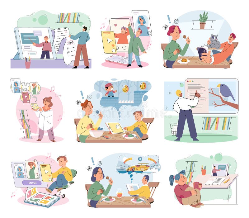 Child with Tablet. the Child with Tablet Metaphor Represents ...