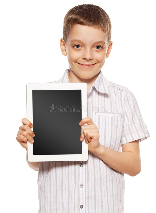 Child Tablet stock image. Image of technology, happy - 28247917
