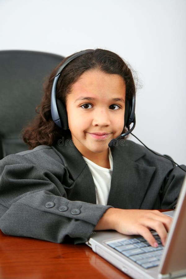 Child Taking Calls stock image. Image of closeup, business - 4659433