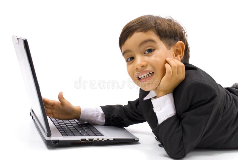 Child and Technology stock image. Image of relaxation - 10122367